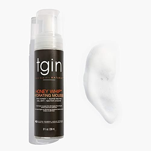 tgin Honey Whip Hydrating Mousse for Natural, Dry, Curly, and Damaged ...