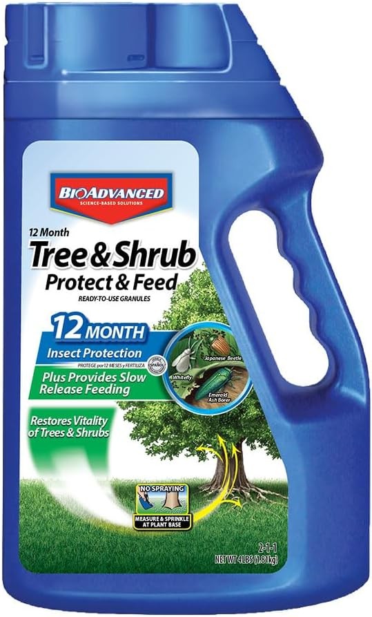 BioAdvanced 12 Month Tree and Shrub Protect and Feed, Granules, 4 lb ...