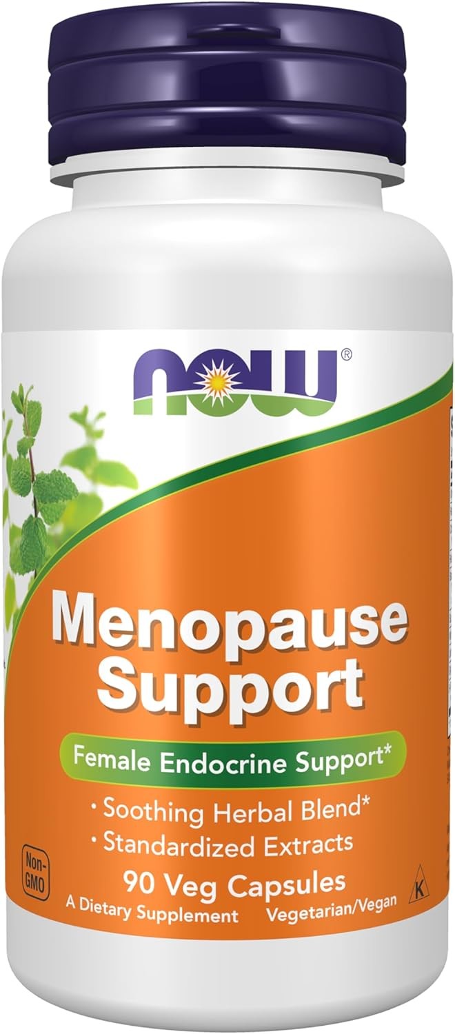 NOW Supplements, Menopause Support, Blend Includes Standardized Herbal ...