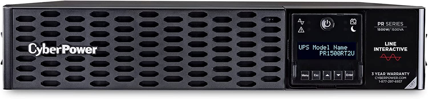 CyberPower PR1500RT2UN Smart App Sinewave UPS System, 1500VA/1500W, 8 ...