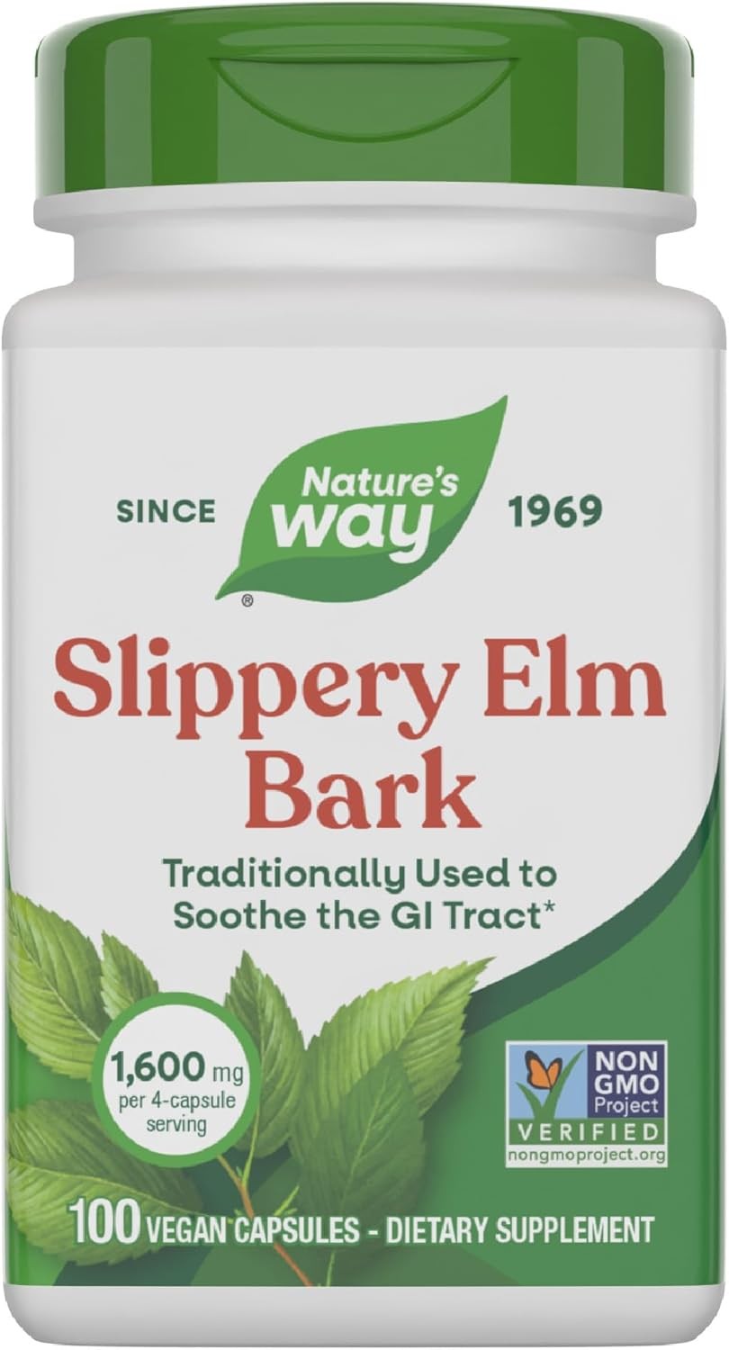 Nature's Way Slippery Elm Bark, Traditional Support to Soothe the GI ...