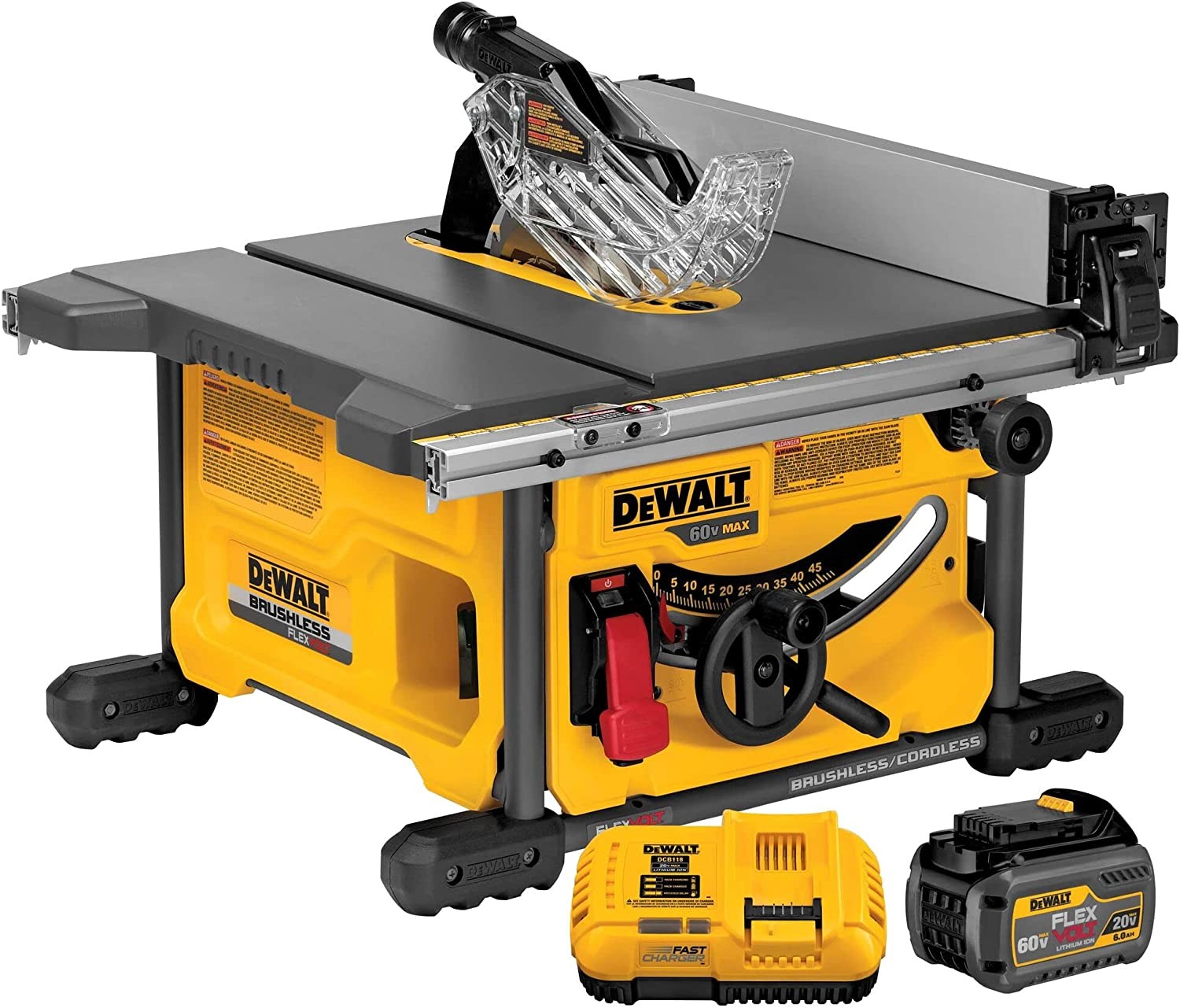 DEWALT FLEXVOLT 60V MAX* Table Saw, 8-1/4-Inch (DCS7485T1) Die besten ...
