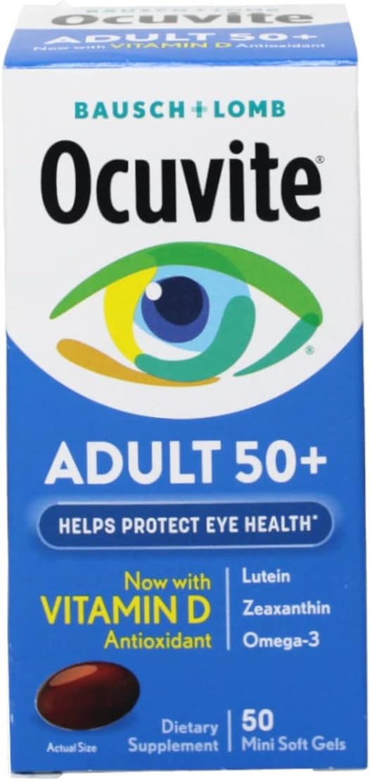 Ocuvite Eye Vitamin & Mineral Supplement, Contains Zinc, Vitamins C, E ...