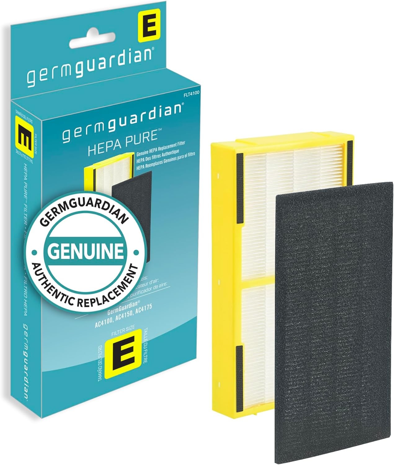 Germ Guardian FLT4100 True HEPA Genuine Air Purifier Replacement Filter ...