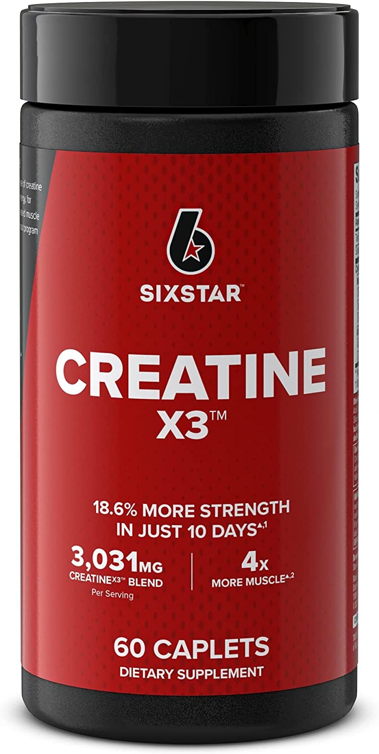 Six Star Creatine Pills Post Workout X3 Creatine Capsules, Creatine ...