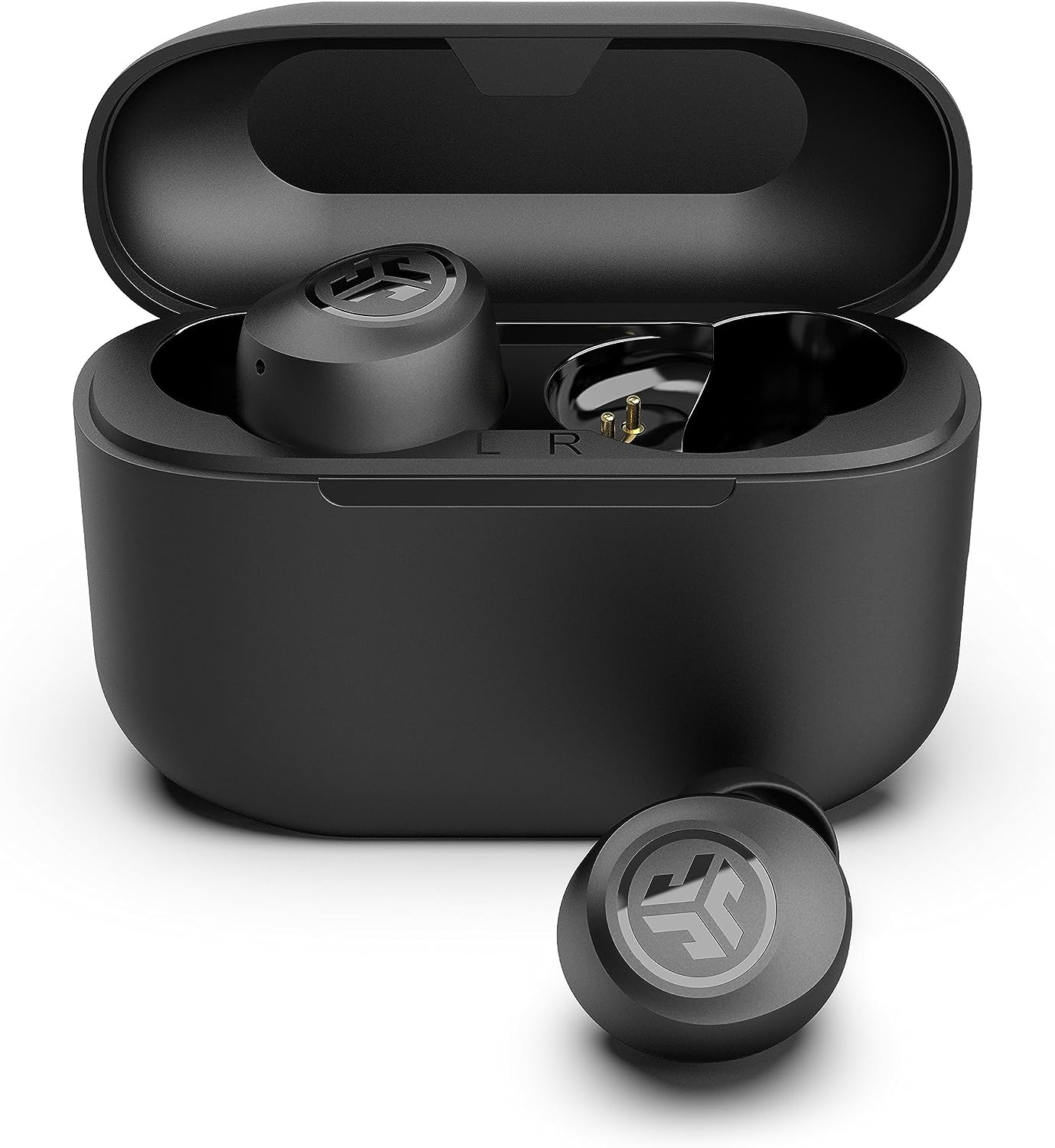 JLab Go Air Pop True Wireless Bluetooth Earbuds + Charging Case, Black ...