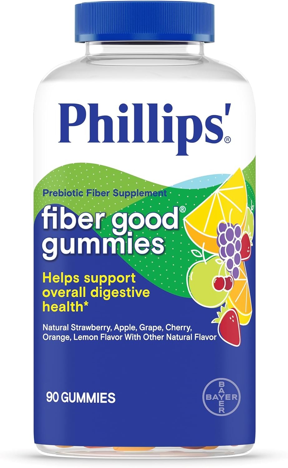 Phillips’ Fiber Good Gummies, Prebiotic Fiber Supplement with Inulin ...