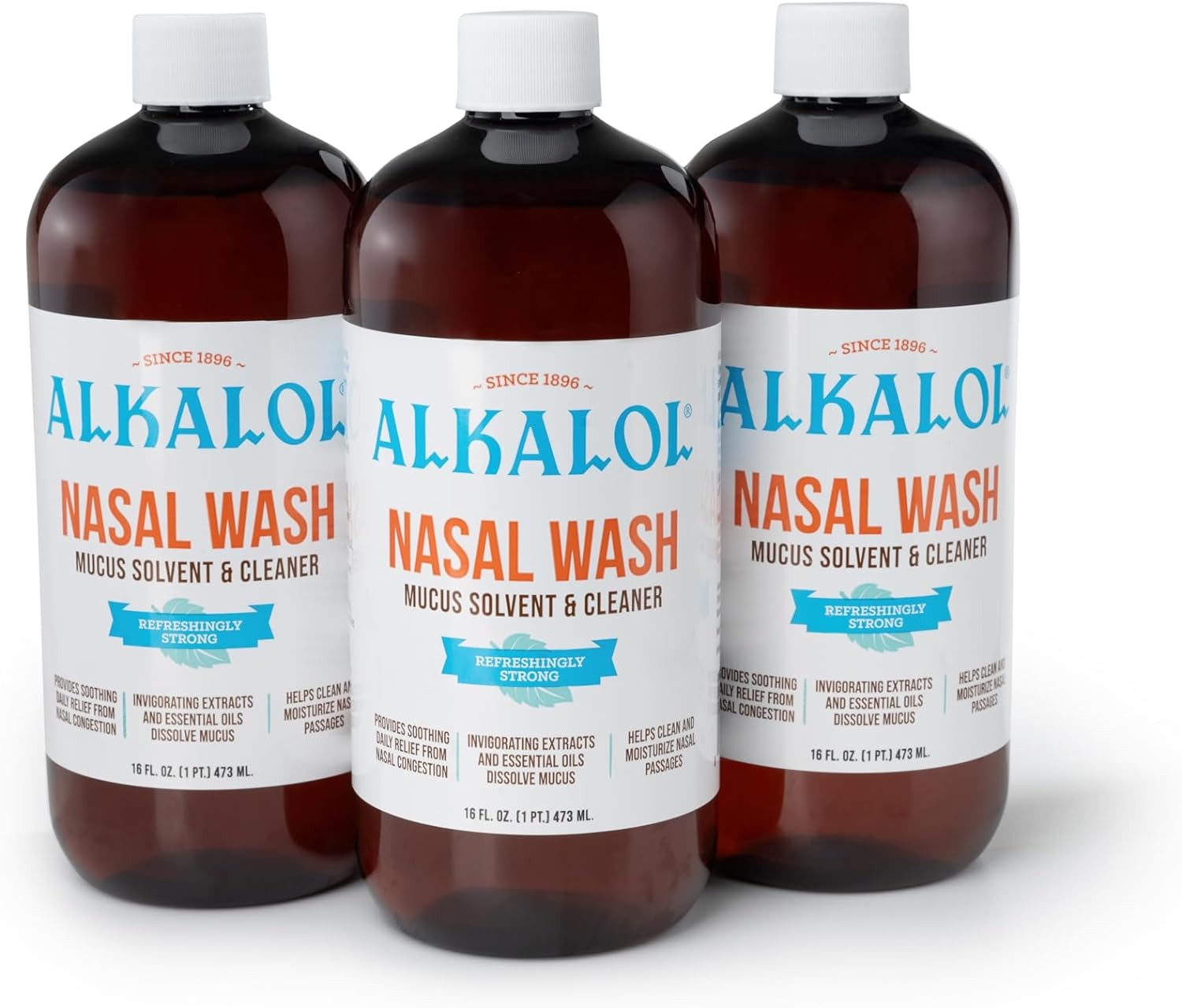 Alkalol Solution Original Nasal Wash, 3 Count -16 fl oz, 16 fl oz (pack ...
