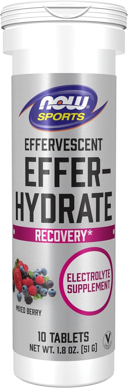 NOW Foods Sports Nutrition, Effervescent Effer-Hydrate, Electrolyte ...