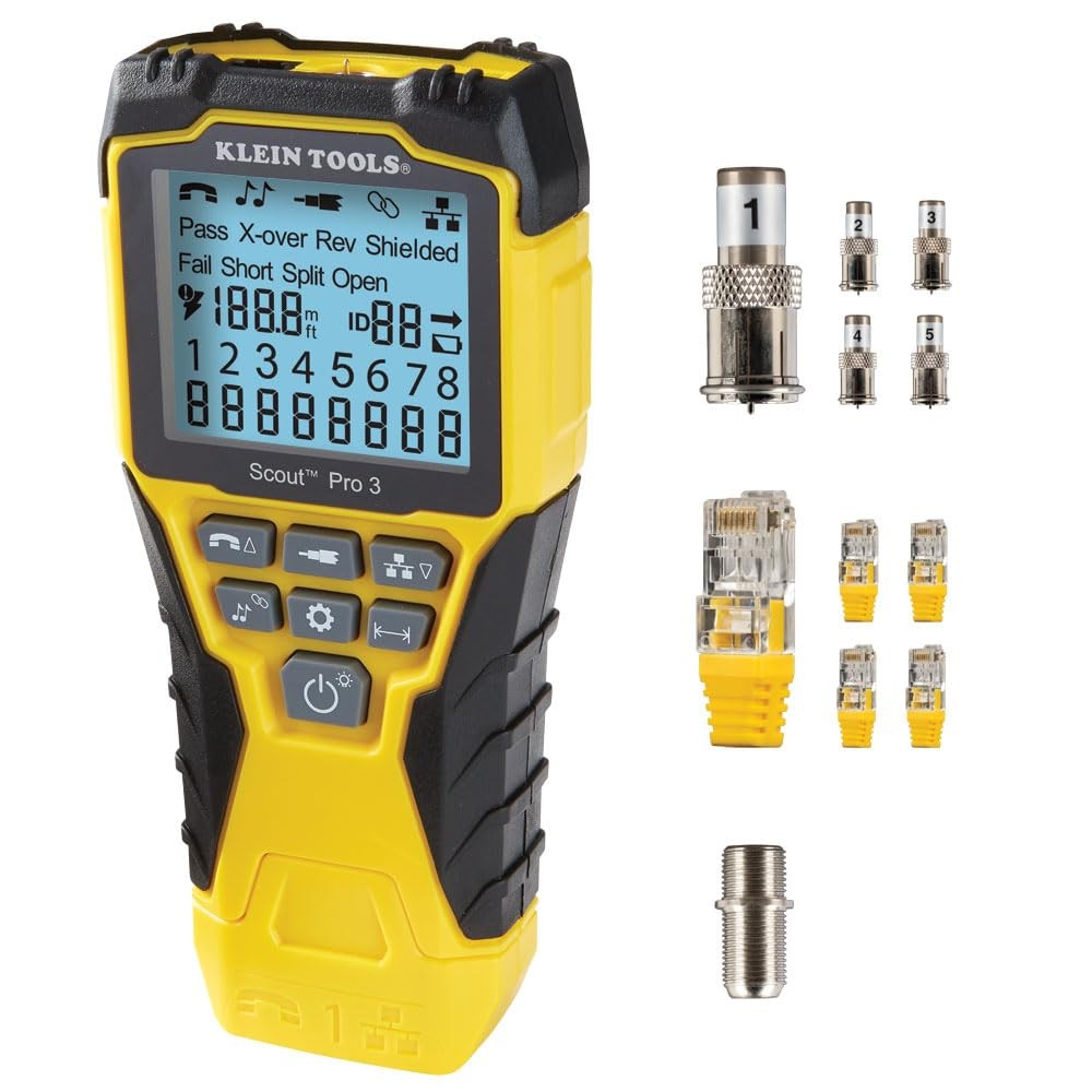 KLEIN TOOLS VDV501-851 Cable Tester Kit with Scout Pro 3 for Ethernet ...