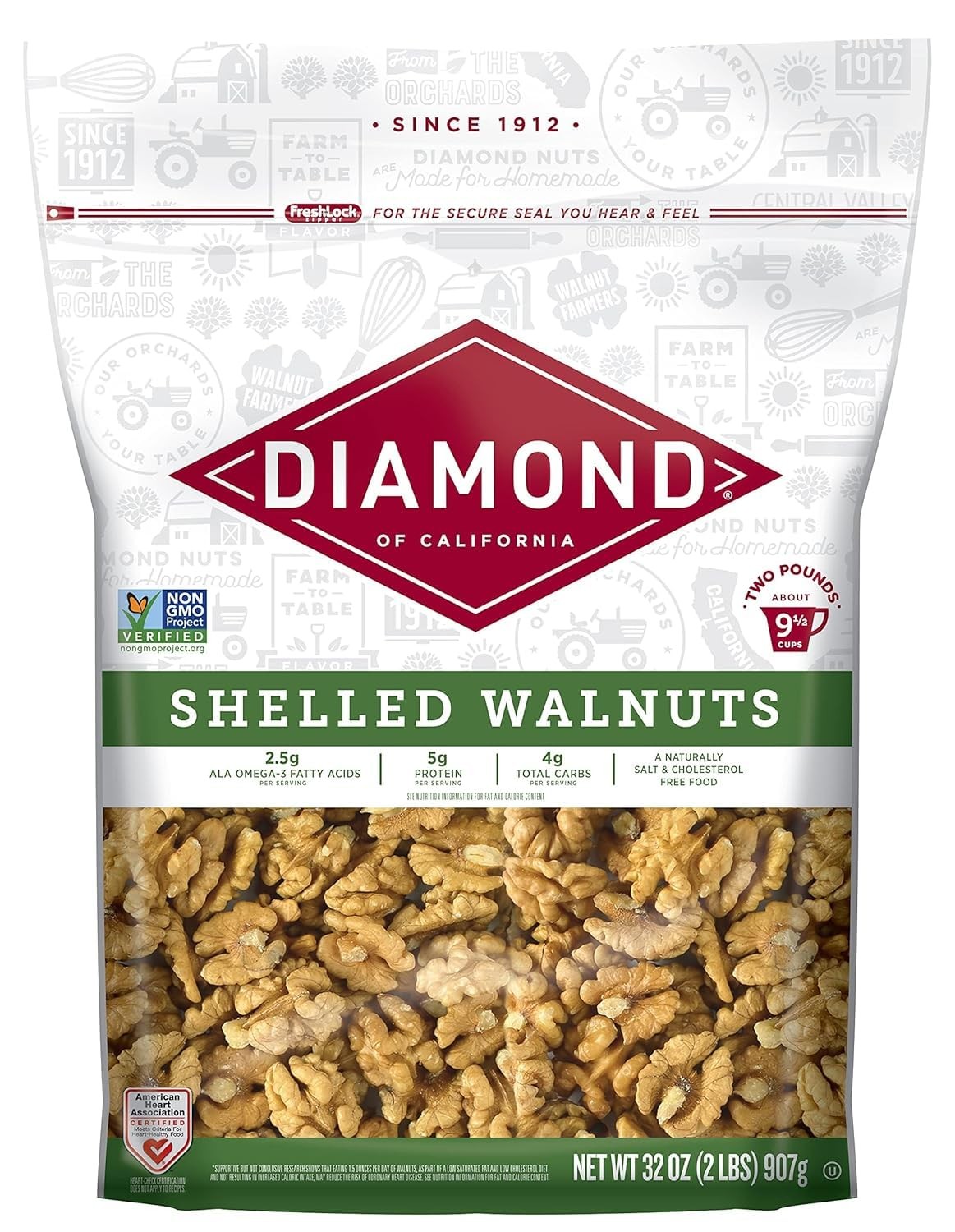 Mejores ofertas e historial de precios de Diamond of California Shelled ...