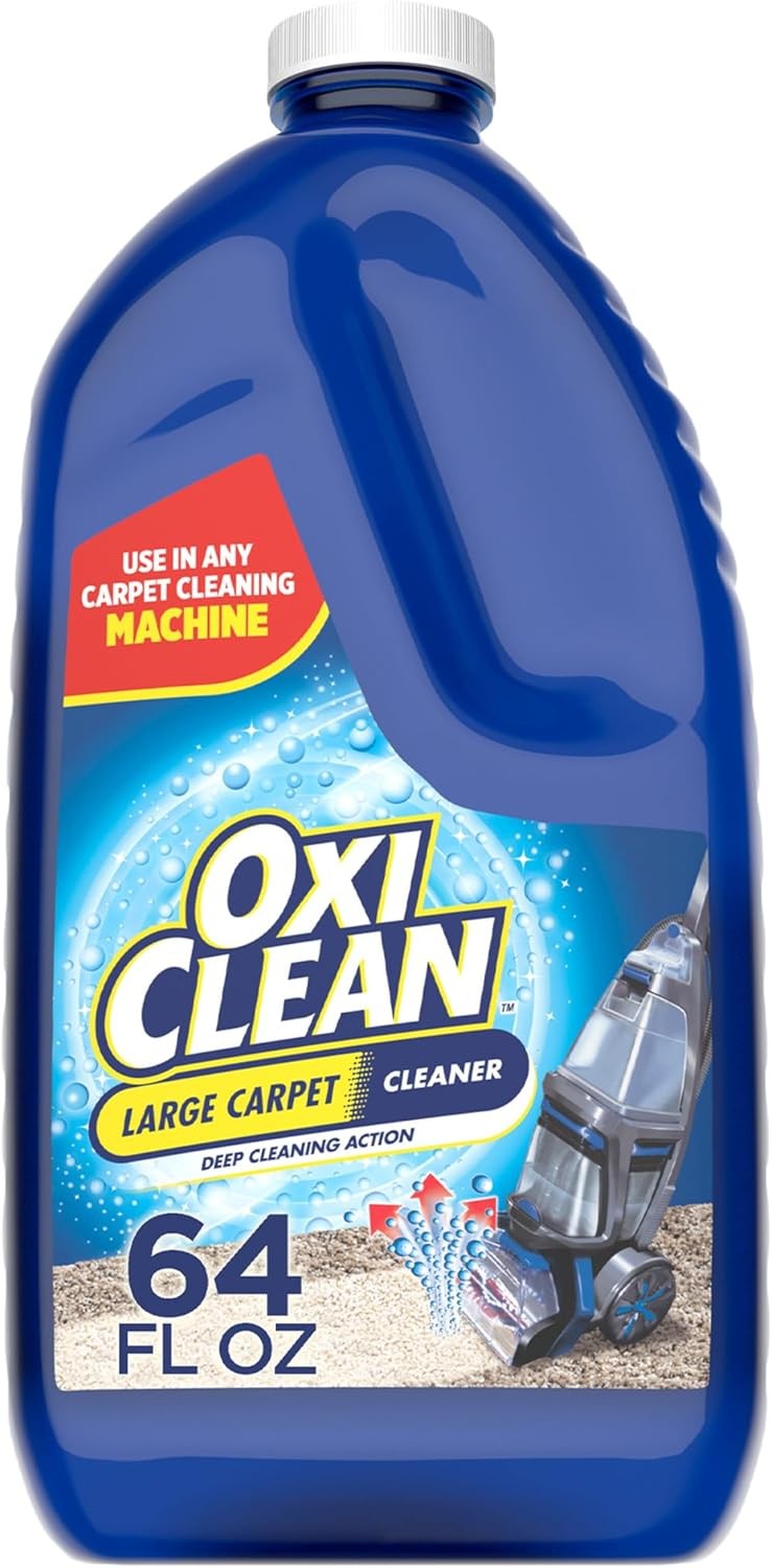 OxiClean Large Carpet Cleaner Liquid Solution for Steam Cleaning ...