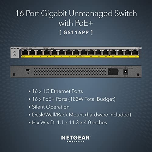 Mejores ofertas e historial de precios de NETGEAR 16-Port Gigabit ...