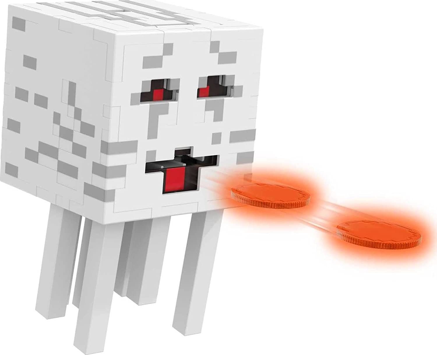 Mattel Minecraft Toys | Fireball Ghast Figure with 10 Shooting Discs ...