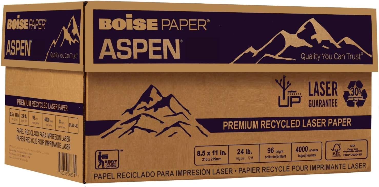 Boise Paper X-9 Multi-Use Copy Paper – Ream less (2,000 Sheets) | 8.5 ...