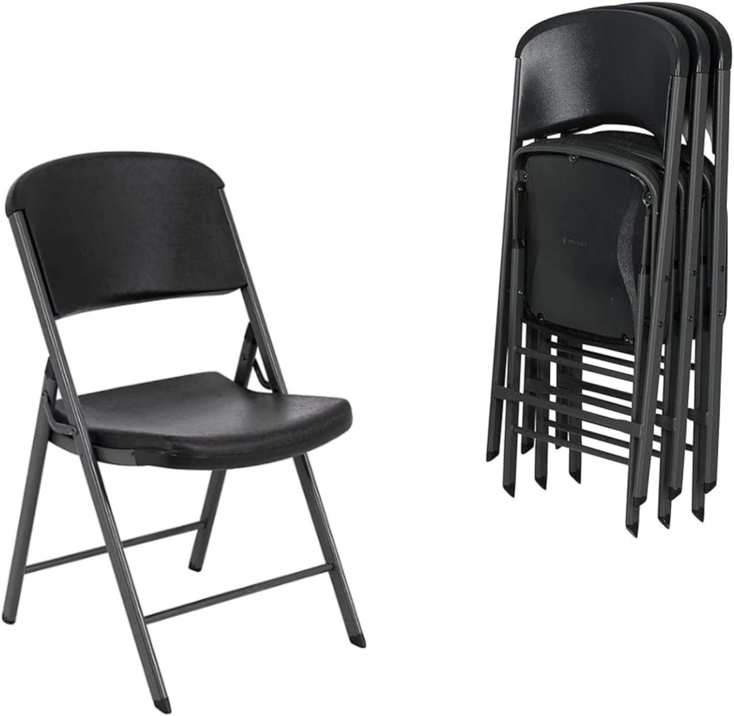 Lifetime 80187 Commercial Grade Folding Chair, 4 Pack, Black Best Deals ...
