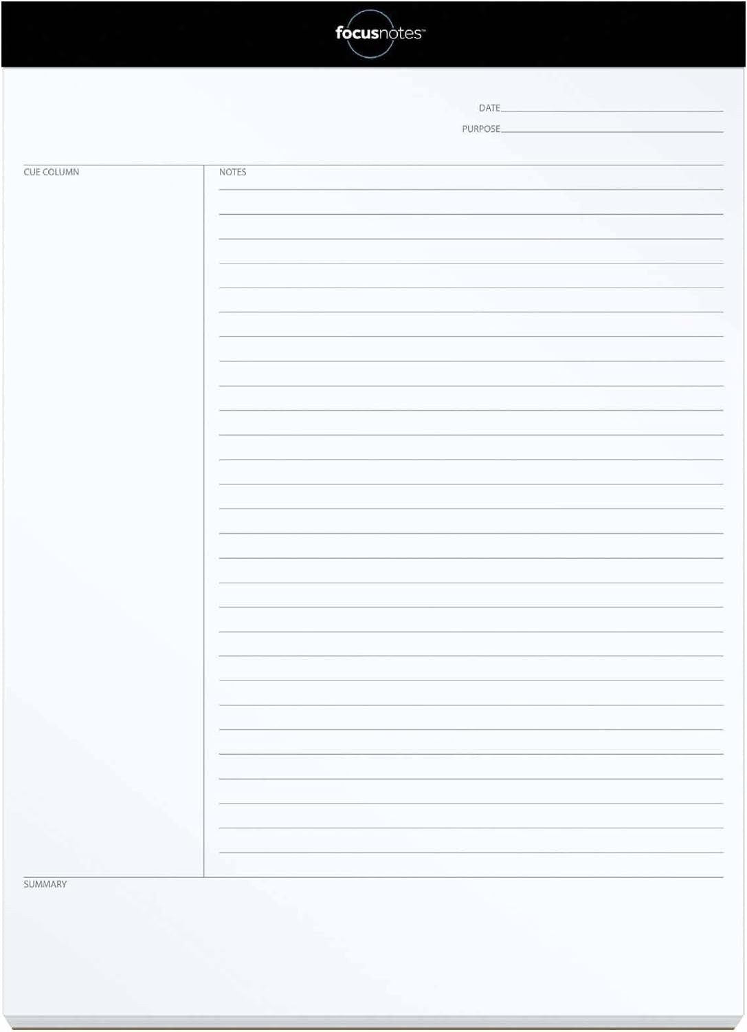 Oxford FocusNotes Writing Pad, Clear Note-Taking System, 8.5 x 11 ...