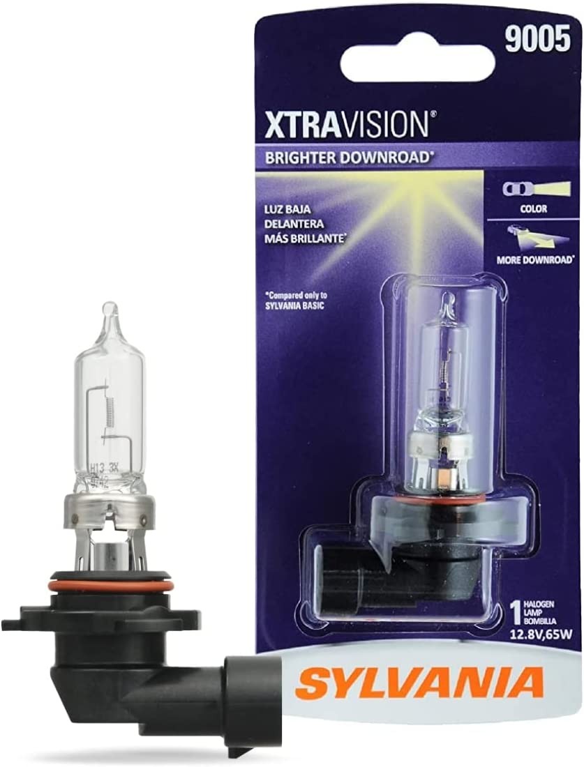 SYLVANIA - 9005 XtraVision - High Performance Halogen Headlight Bulb ...