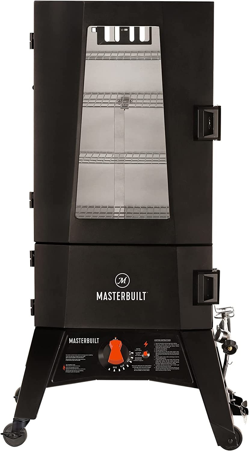Masterbuilt MB20051316 Propane Smoker with Thermostat Control, 40 inch ...