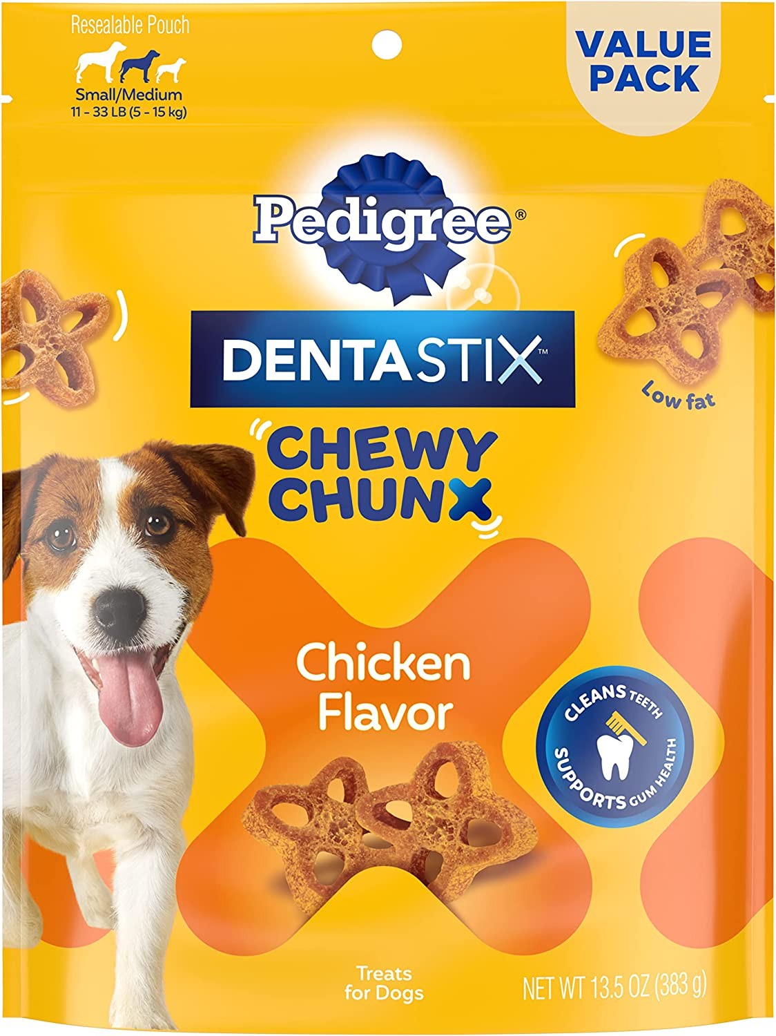 Pedigree DentaStix Chewy Chunx Dental Treats, Small/Medium Dog – 13.5 ...