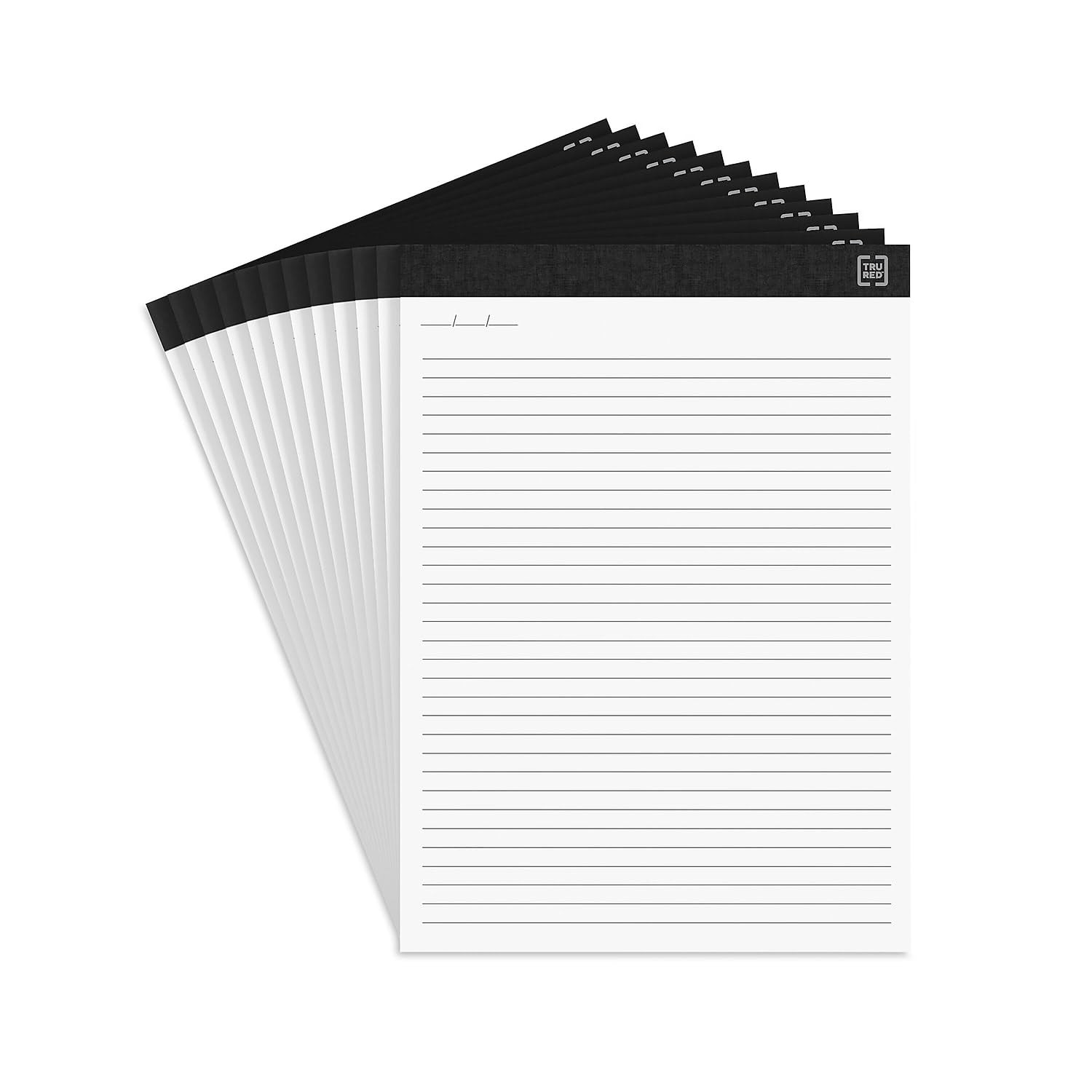TRU RED TR57384 Notepads, 8.5-Inch x 11.75-Inch, Narrow Ruled, White ...