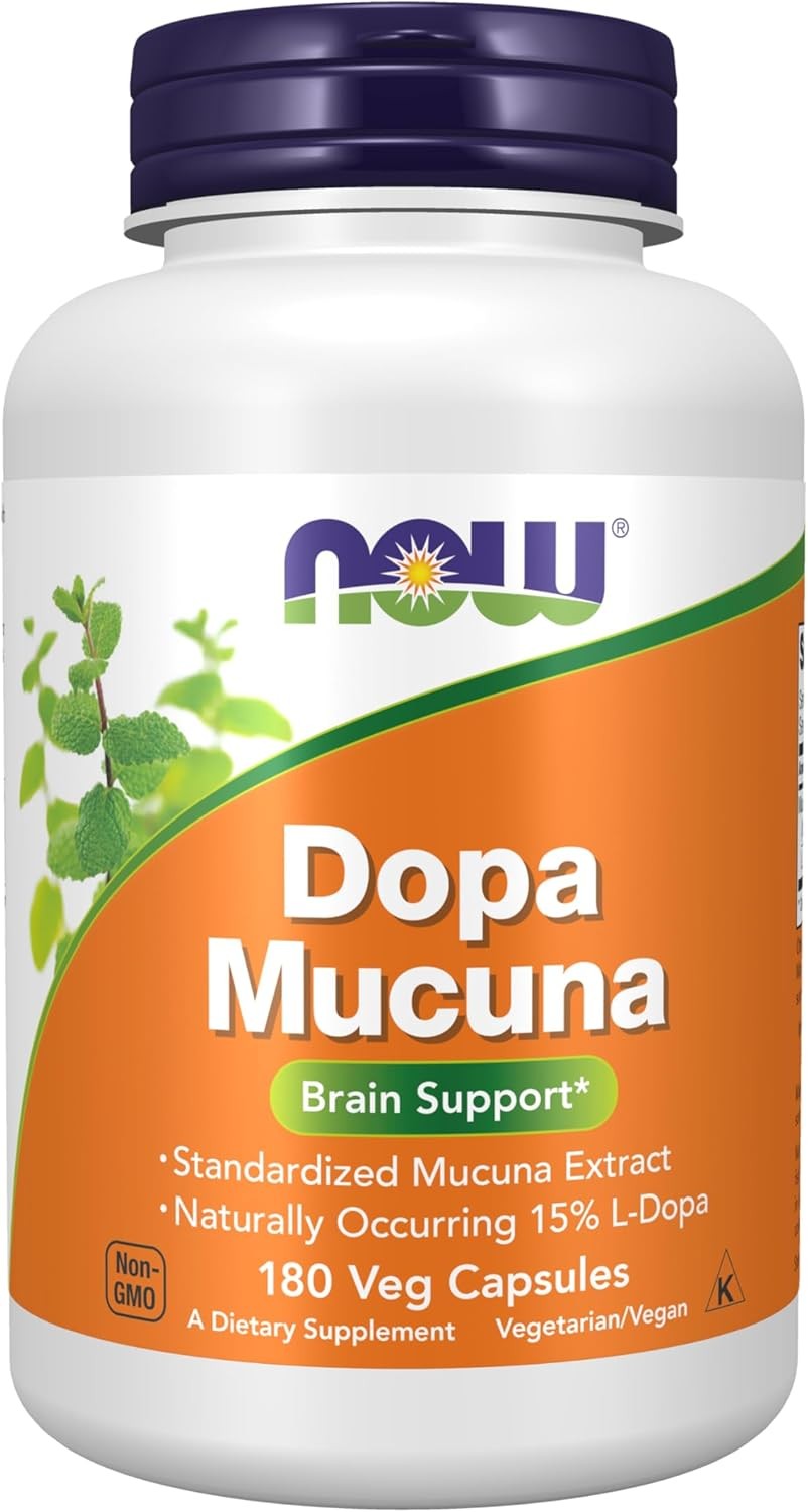 NOW Foods Supplements, DOPA Mucuna, Standardized Mucuna Extract with ...