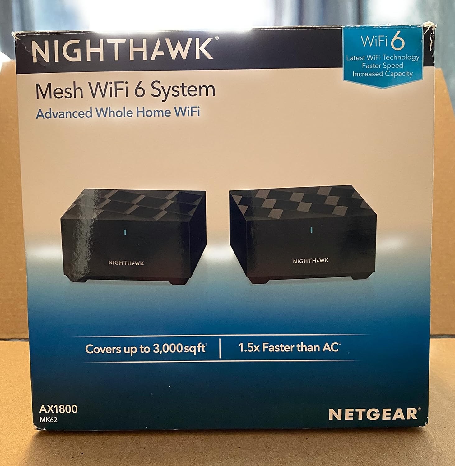 NETGEAR Nighthawk Whole Home Mesh WiFi 6 System (MK62) - AX1800 Router ...