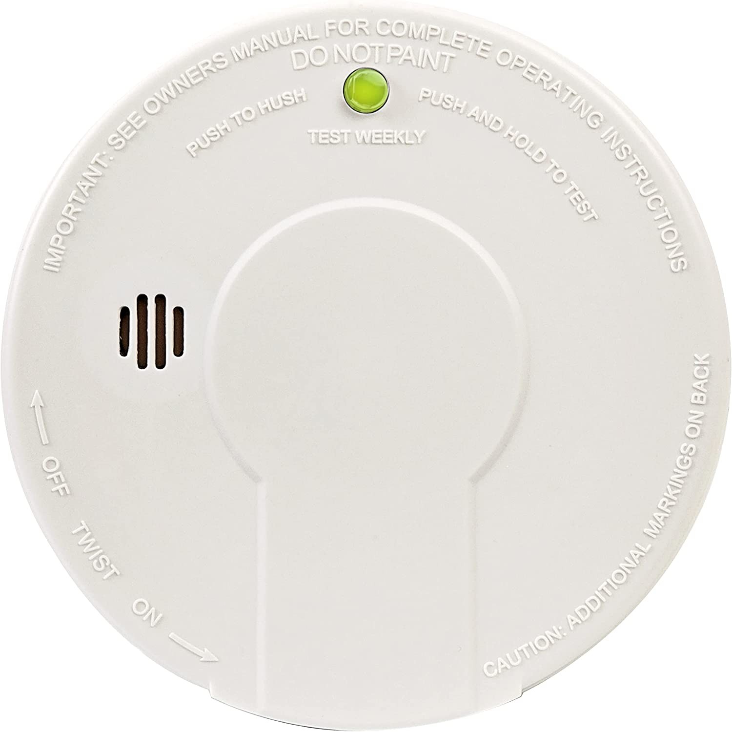 Kidde Smoke Detector, 9V Battery Operated Smoke Alarm, Test-Reset ...