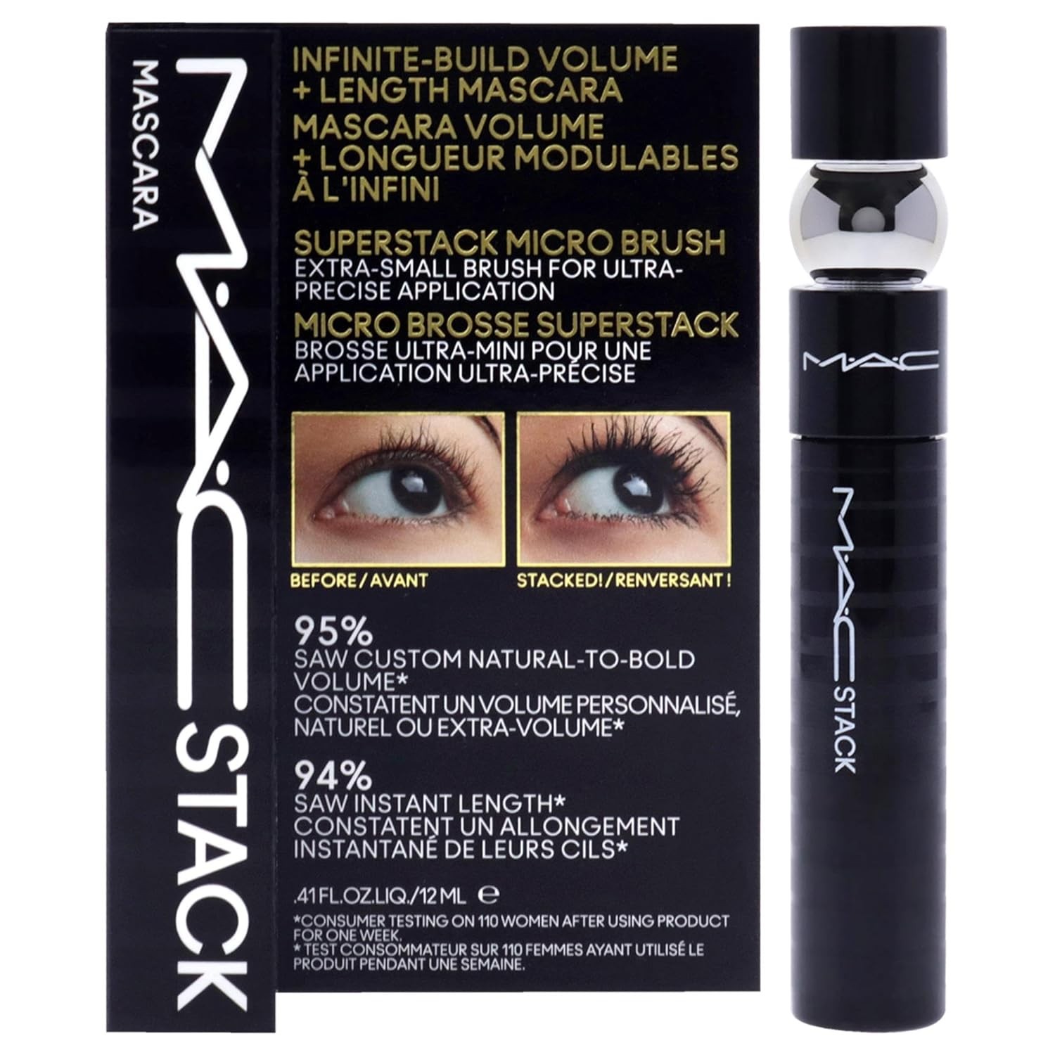 MAC MAC Stack Mascara Superstack Micro Brush Mascara Women 0.41 oz ...