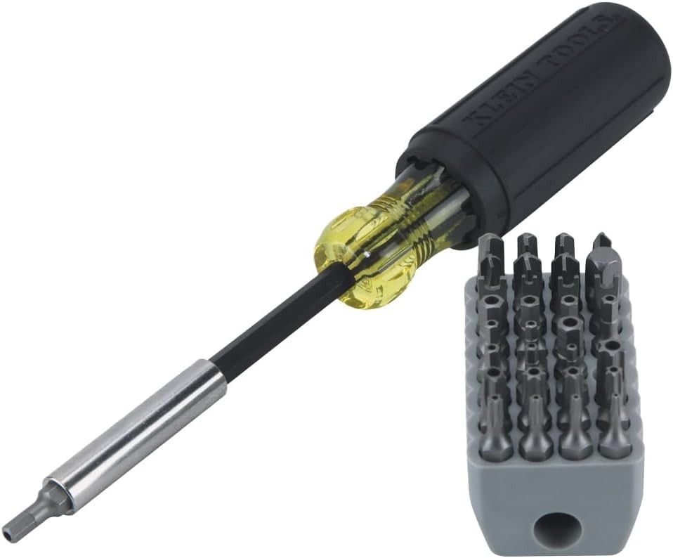 Klein Tools 32510 Magnetic Multibit Screwdriver with Sturdy Torx, Hex ...