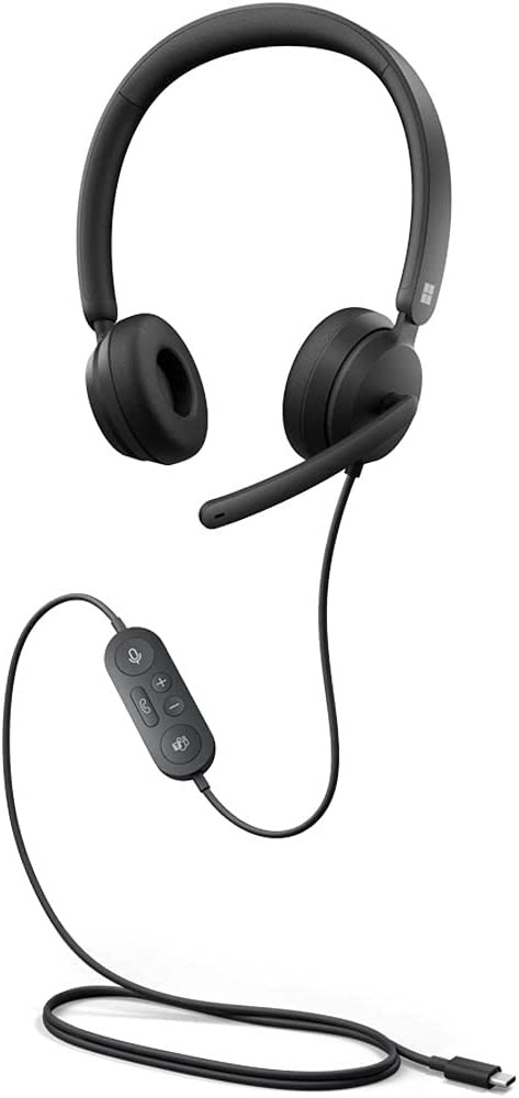 Microsoft Modern USB-C Headset - Wired Headset,On-Ear Stereo Headphones ...