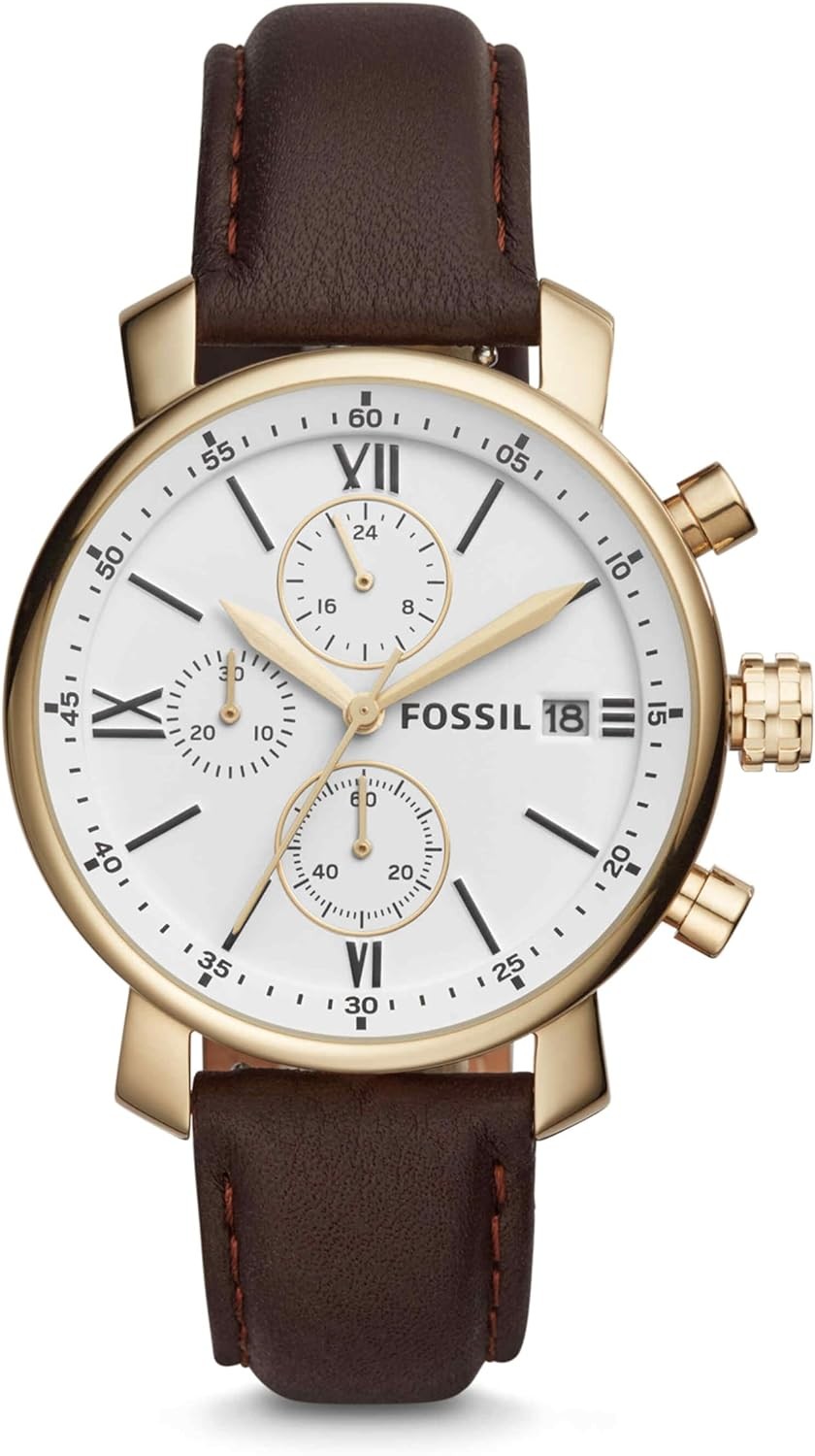 Rhett Chronograph Brown Leather Watch