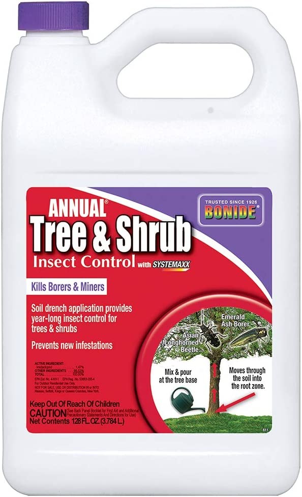 Bonide Annual Tree & Shrub Insect Control with Systemaxx, 128 oz ...