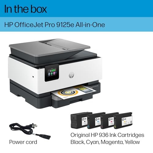 HP OfficeJet Pro 9015e Wireless Color All-in-One Printer with bonus 6 ...