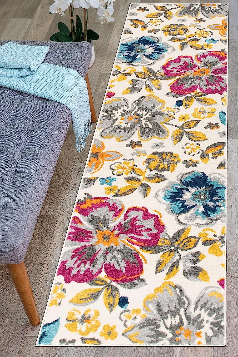 Rugshop Modern Floral Runner Rug 2' x 7' 2" Multi Deals and Price ...