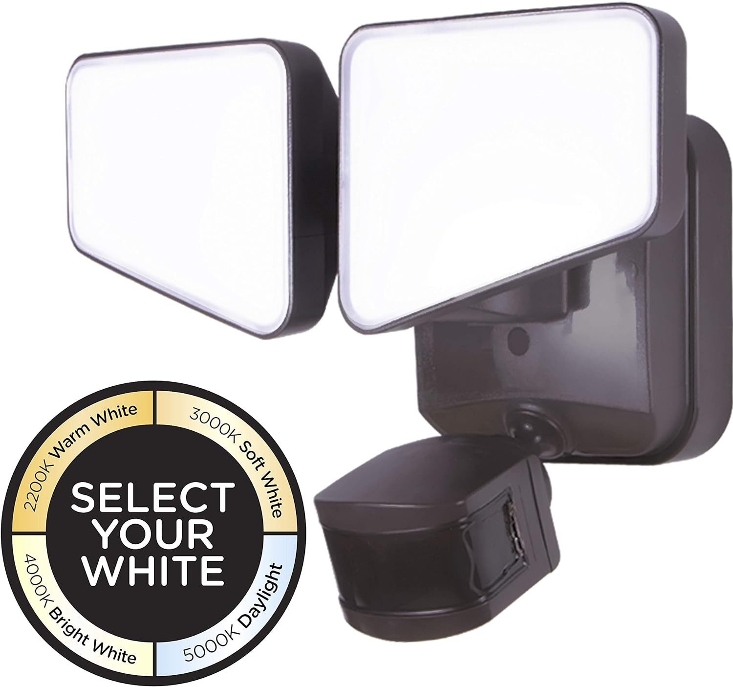 Enbrighten 2-in-1 LED Flood Light Outdoor, Security Light, 2480 Lumens ...