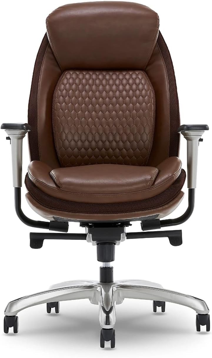 Shaquille O'Neal Zethus Ergonomic Bonded Leather High-Back Executive ...