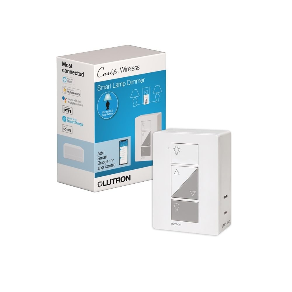 Lutron Caseta Plug-In Smart Lamp Dimmer Switch (Lutron Hub Required ...