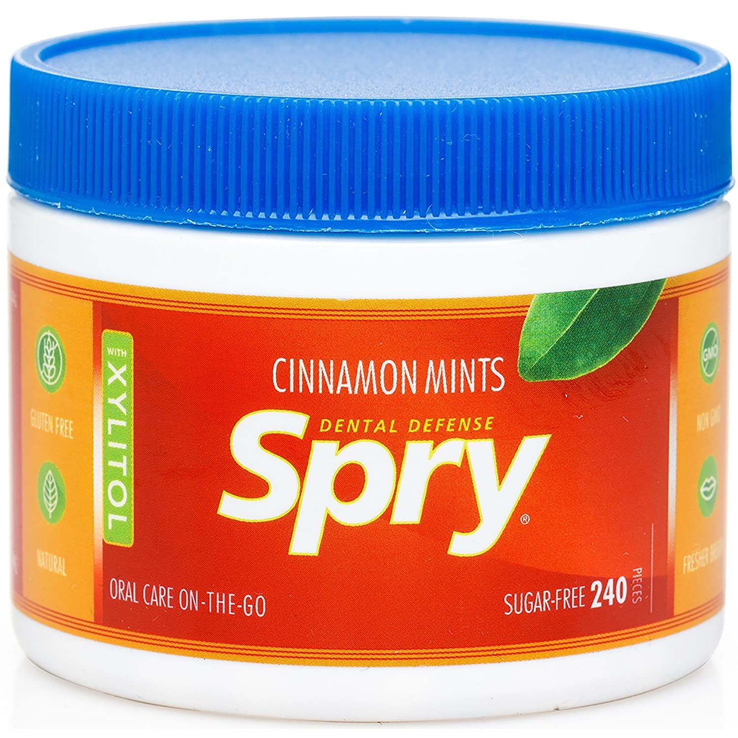 Spry Xylitol Cinnamon Mints Sugar Free Candy - Promote Oral Health ...