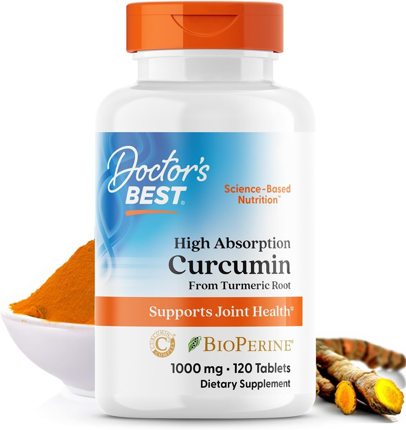 Doctor's Best Curcumin From Turmeric Root with C3 Complex & BioPerine ...