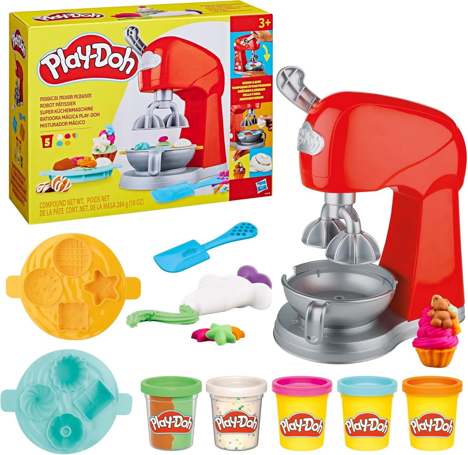 Play-Doh Kitchen Creations Magical Mixer Playset, Toy Mixer with Play Kitchen Accessories, Arts ...