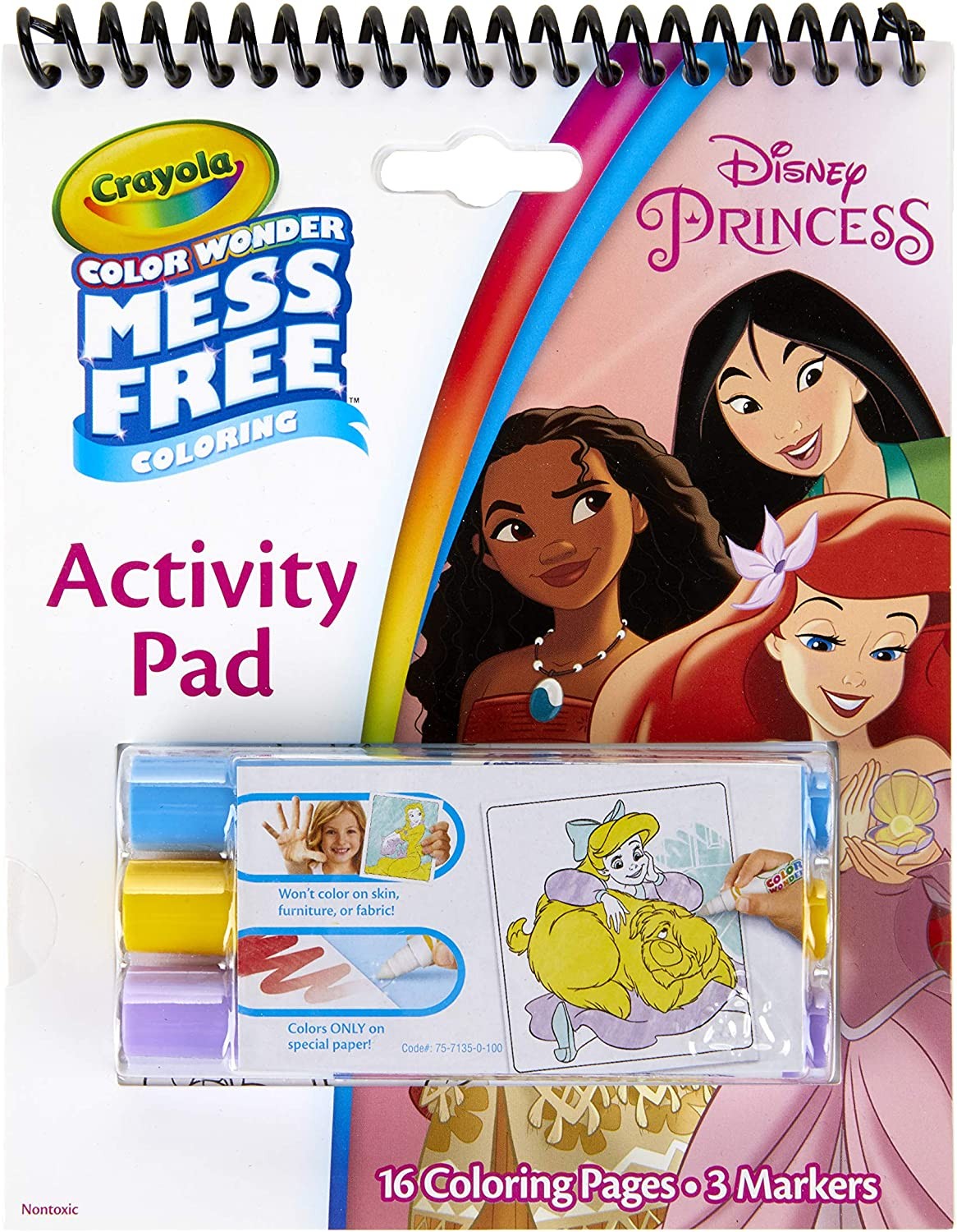 Crayola Color Wonder Disney Princess Coloring & Activity Pad, Mess Free ...
