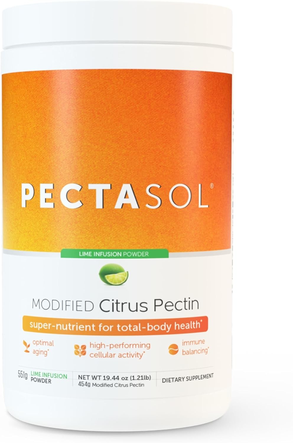 PectaSol Modified Citrus Pectin – 551g Lime Powder – Total-Body Health ...