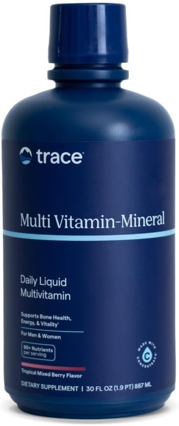 Trace Minerals Liquid Multi Vitamin-Mineral - Liquid Vitamin Supplement ...