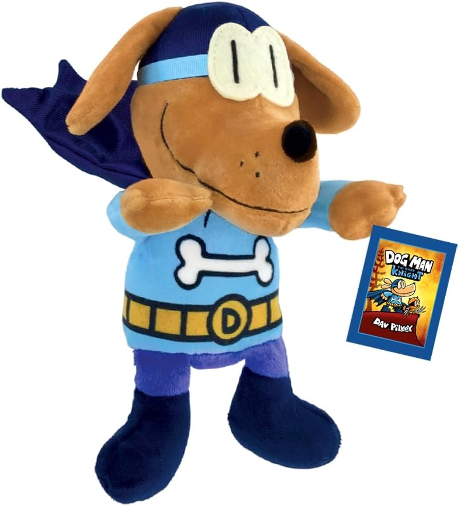 MerryMakers Dog Man Bark Knight Plush Toy, 9-Inch, from Dav Pilkey's ...