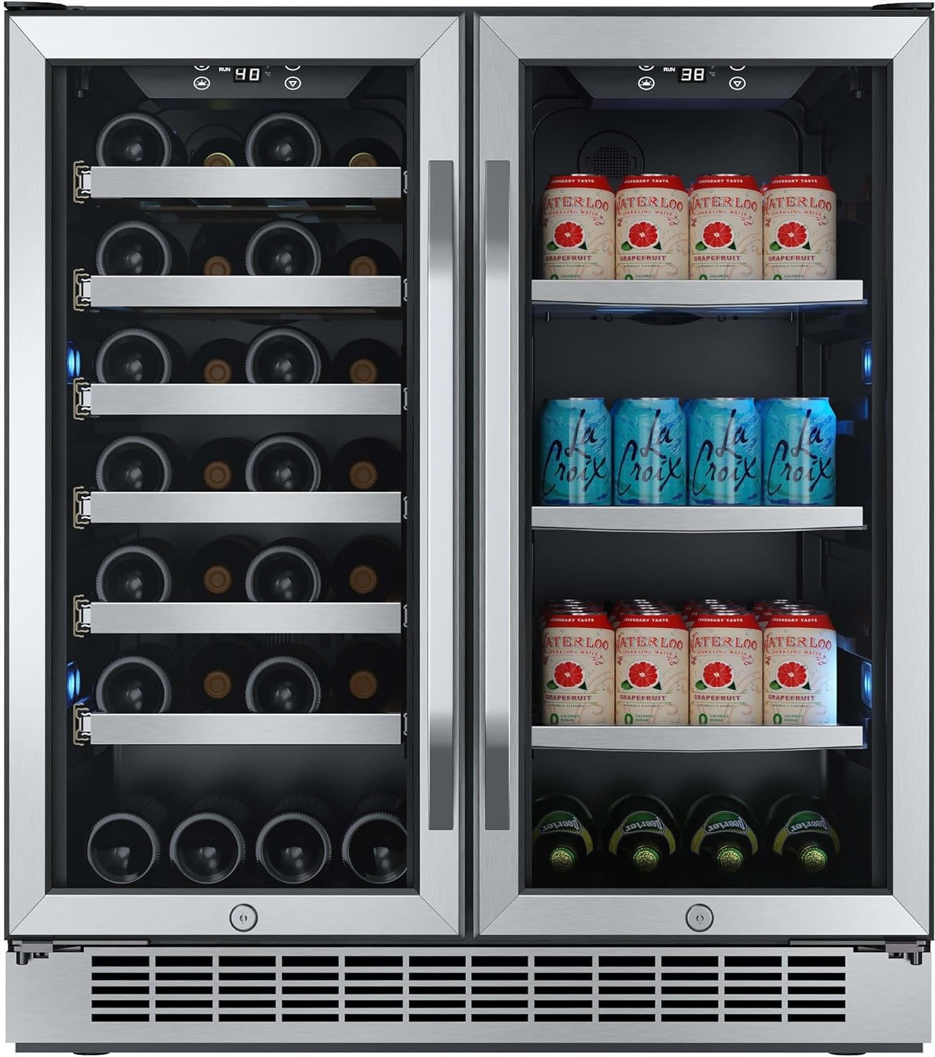 EdgeStar CWB2886FD 30-Inch Built-In Wine and Beverage Cooler with ...