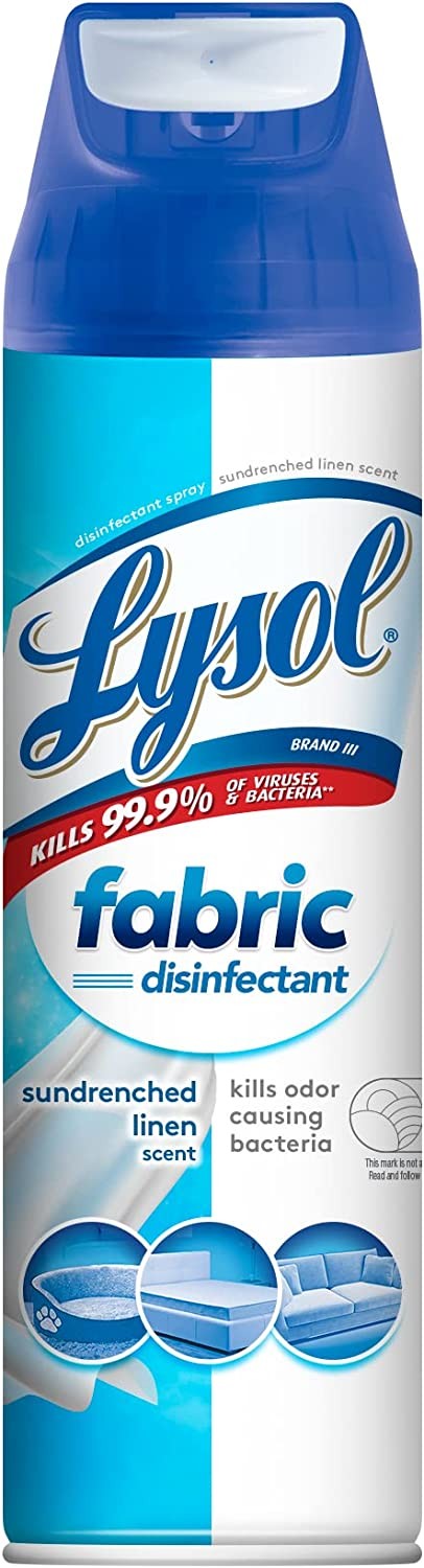 Lysol Fabric Disinfectant Spray, Sanitizing and Antibacterial Spray ...