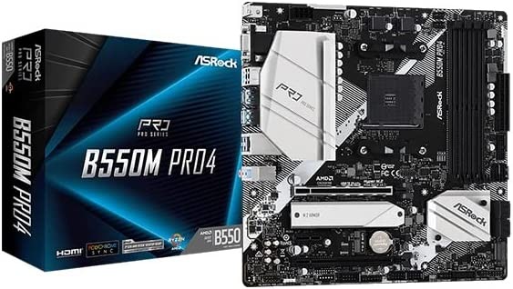ASRock B550M PRO4 Supports 3rd Gen AMD AM4 Ryzen™ / Future AMD Ryzen ...