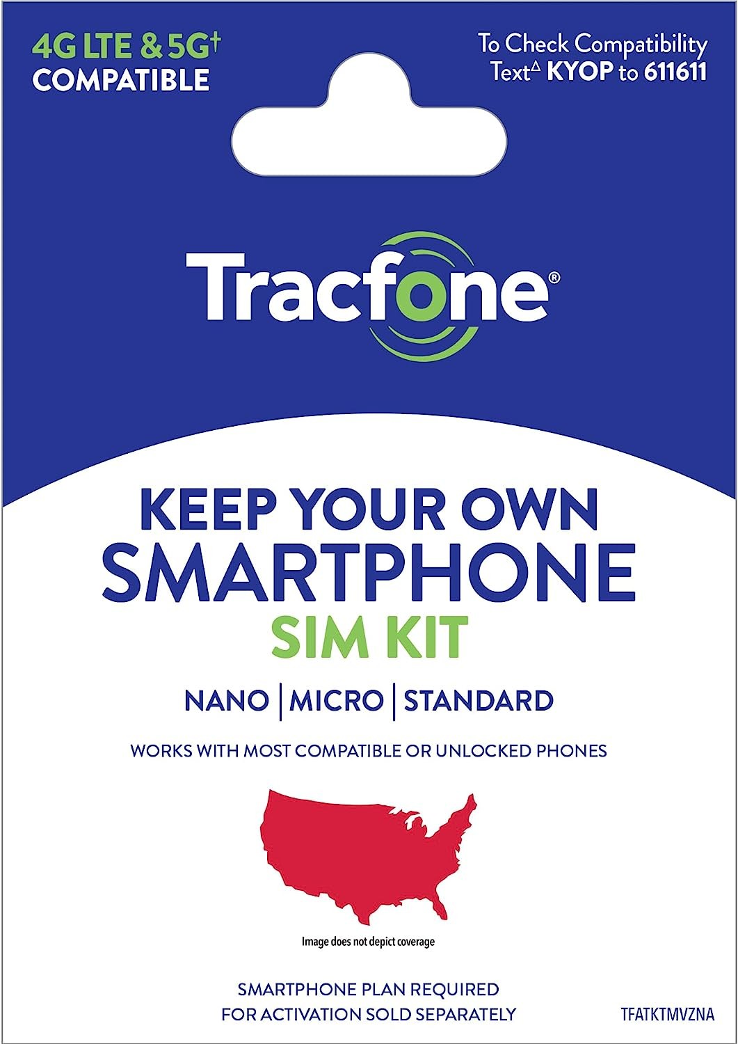 Tracfone Keep Your Own Phone CDMA Prepaid SIM Kit (Locked to Tracfone ...