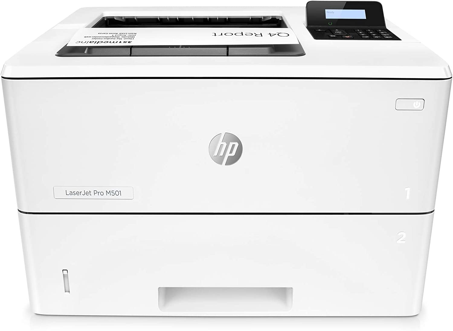 HP LaserJet Pro M501dn Monochrome Printer with built-in Ethernet & 2-sided printing (J8H61A ...